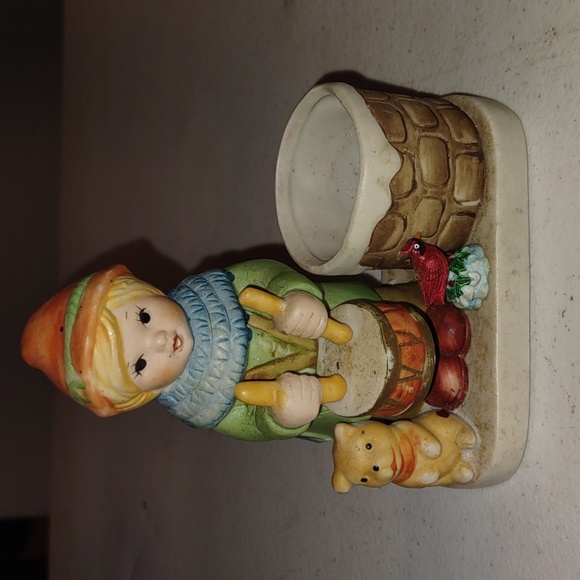 Other | Vintage 198 Drummer Boydogcandle Holder Porcelain Figurine ...